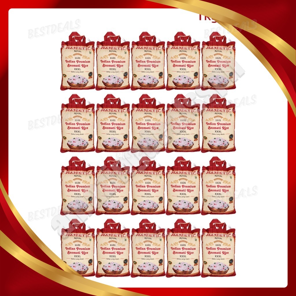 Majestic 1121 sako Indian Premium Basmati Rice 20kg | Shopee Philippines