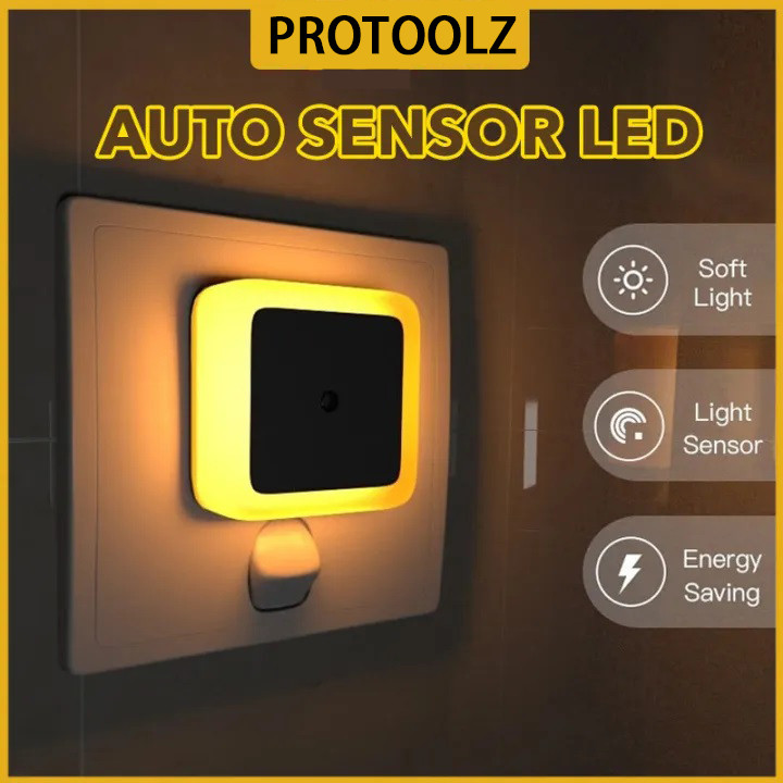 0.5W LED night light sensor light AUTO ON/OFF, US Plug, wireless LED ...