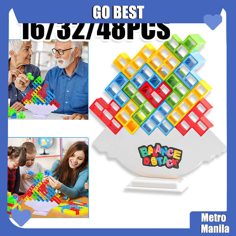 Tetris Toy Tetra Tower Balance Stacking Blocks Toys Stack Assembly ...