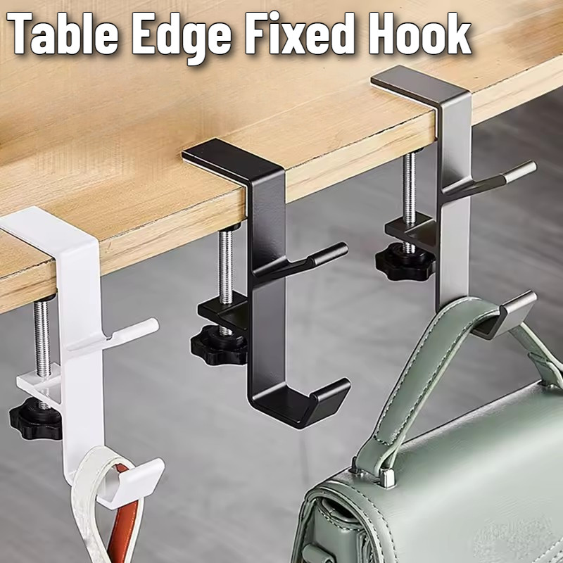 [HOT] Adjustable Desk Edge Hooks - Multifunctional Table Side Hooks ...