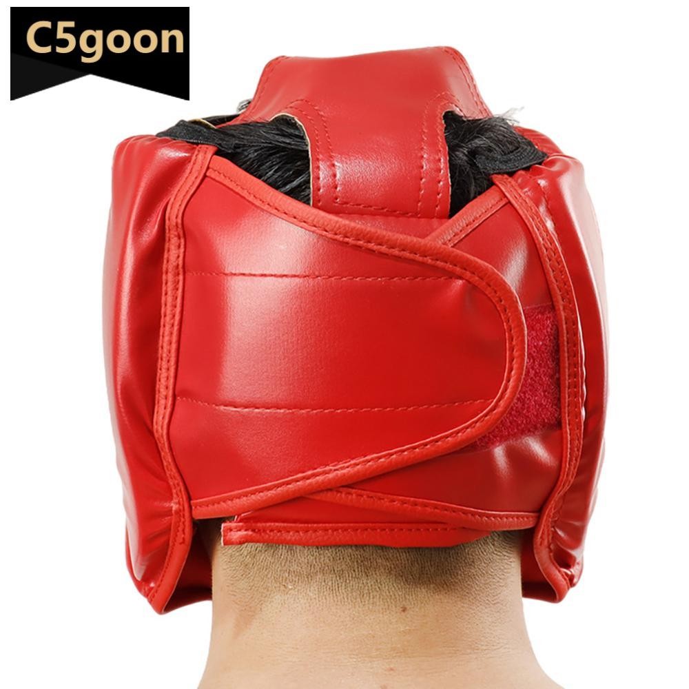 C5GOON Full-covered Pu Boxing Helmet Kids Adults Muay Thai Training ...