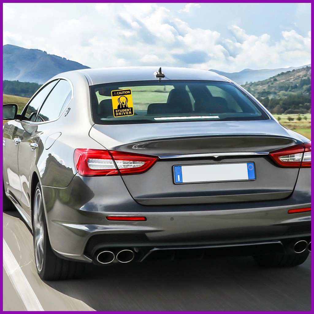 Student Driver Sticker Reflective Bumper Sign Student Driver Sticker ...