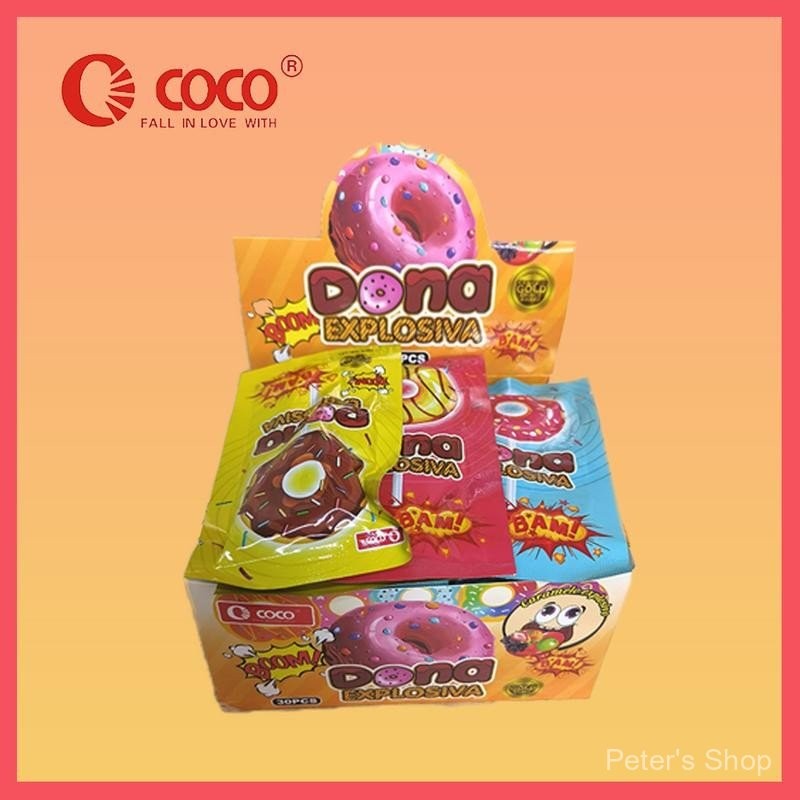 COCO Popping Candy Lollipops - Assorted Flavours, 150g Pack, 30 Pieces ...