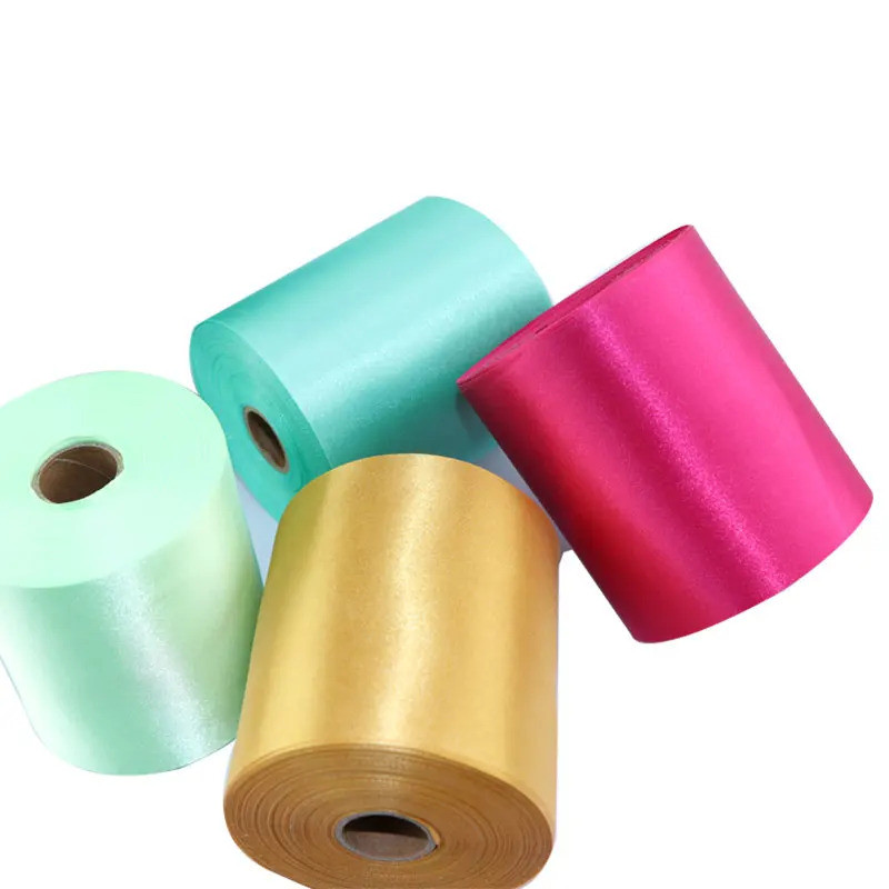 KL 10cm Wide Silk Satin Ribbons 25Meters/Roll Wedding Party Decoration ...