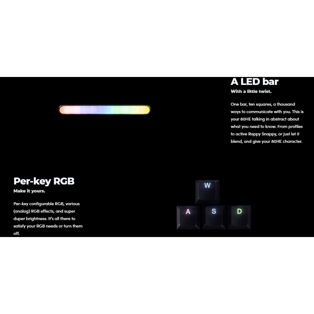 Wooting 80HE Wired Gaming Keyboard Magnetic switch| 8kHz Polling ...