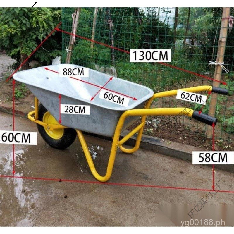 Single Wheel Trolley Construction Site Soil Garden Lorry Agricultural ...