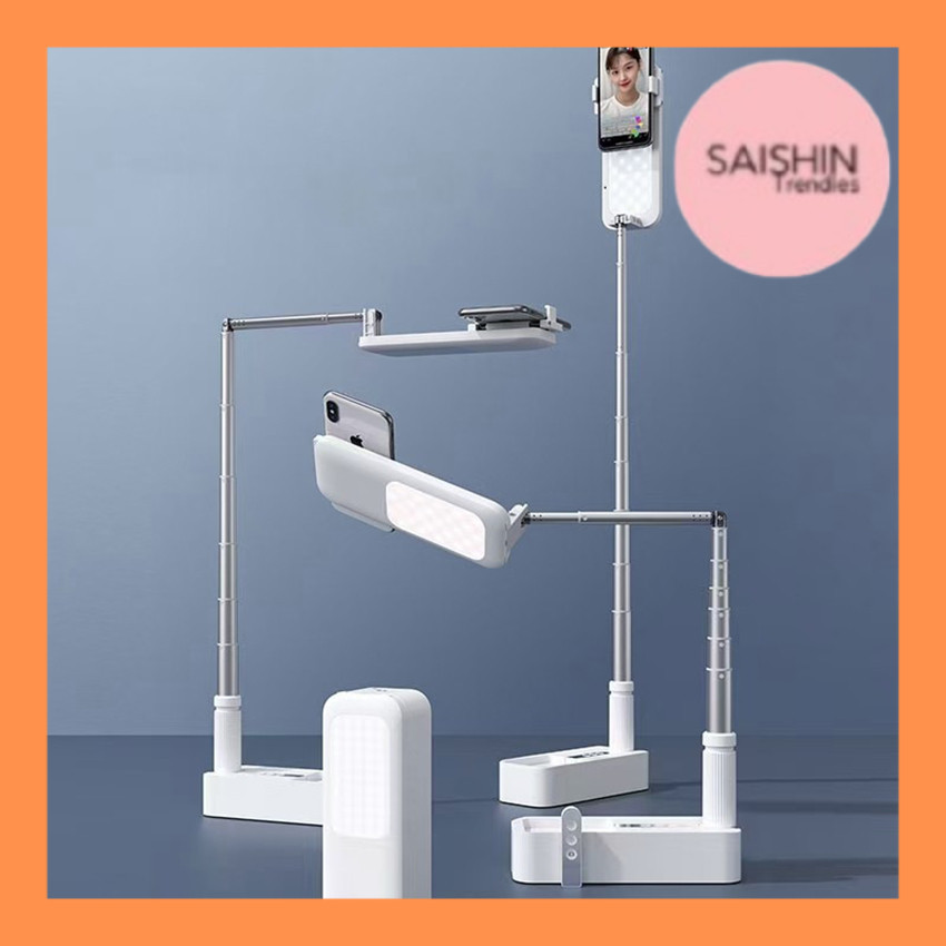 Saishin Extendable Selfie Stand – 360° Rotation with Phone Holder ...