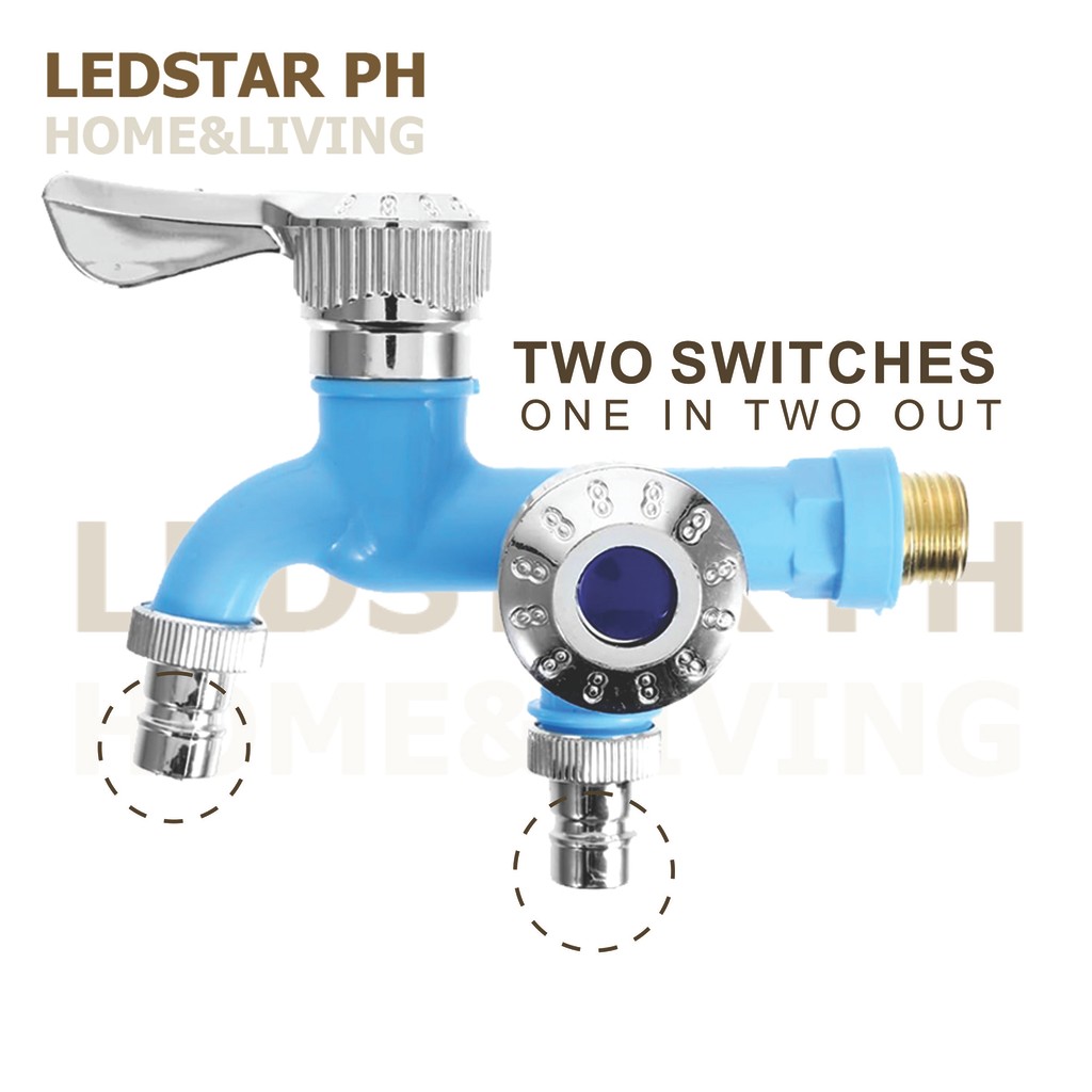 Two Way Faucet 304 Stainless Steel Dual Function Tap Faucet Bathroom ...