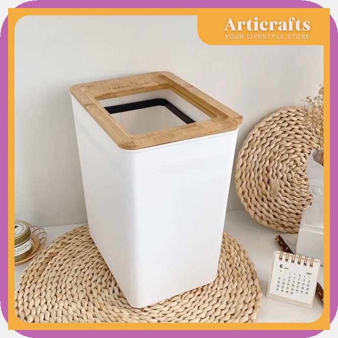 Nordic^Mr-Minimalist:lD%Rectangular%tT:Plastic&Wooden&Trash&Bin ...