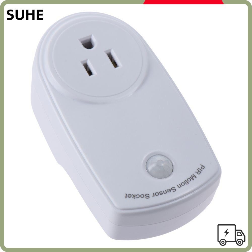 HI-SUHE Motion Sensor Switch, Plastic Copper Motion Sensor Light Socket ...
