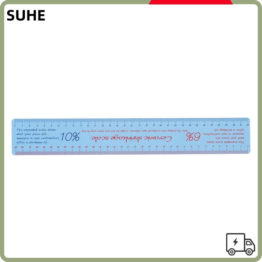 HI-SUHE Ceramic Shrinkage Scale Ruler, Sky-blue Plastic Ceramic ...