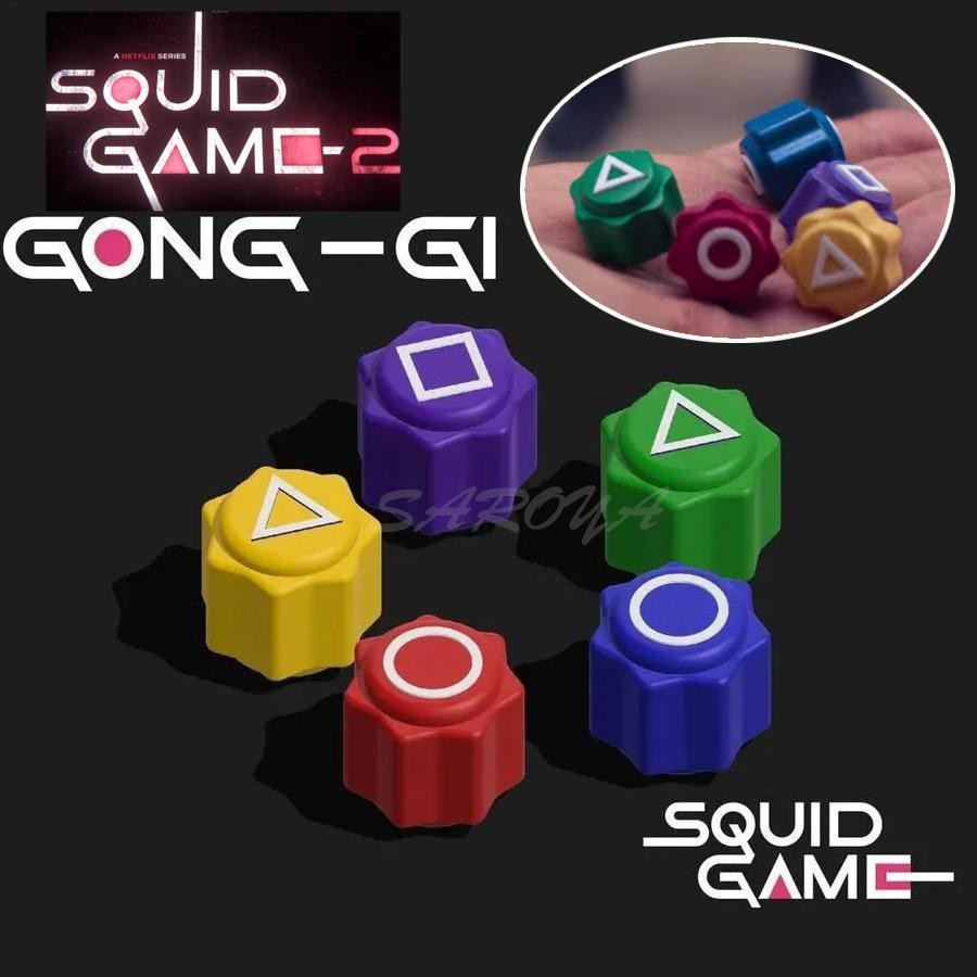 Squid Game Season 2 Gonggi Jack Stone 5 Colors Set Traditional Korean ...