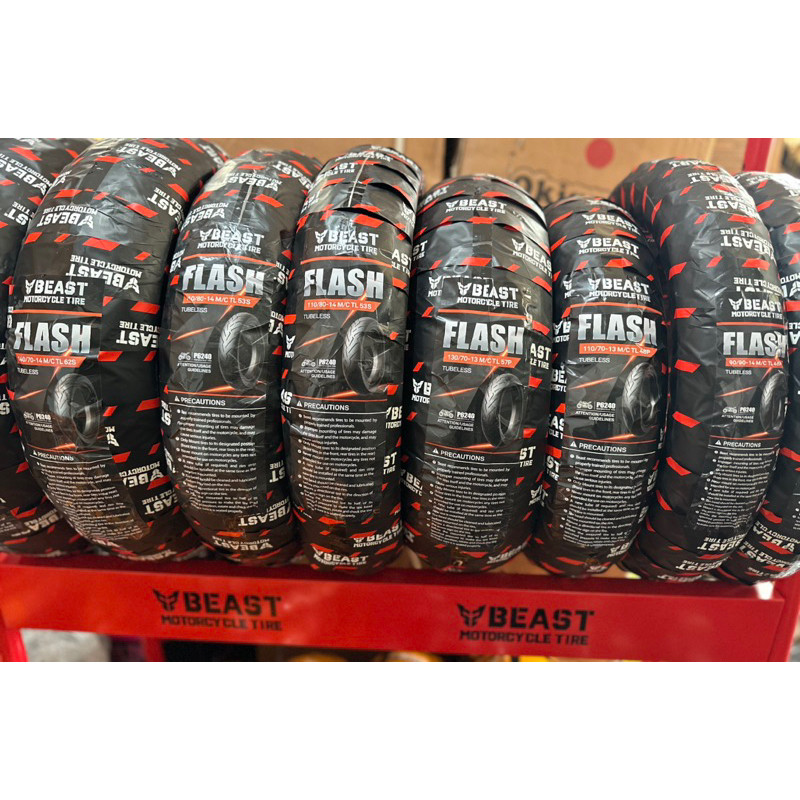 BEAST FLASH (P6240)TUBELESS TIRE 14-17" (INCHES) Skid tiresORIGINAL ...