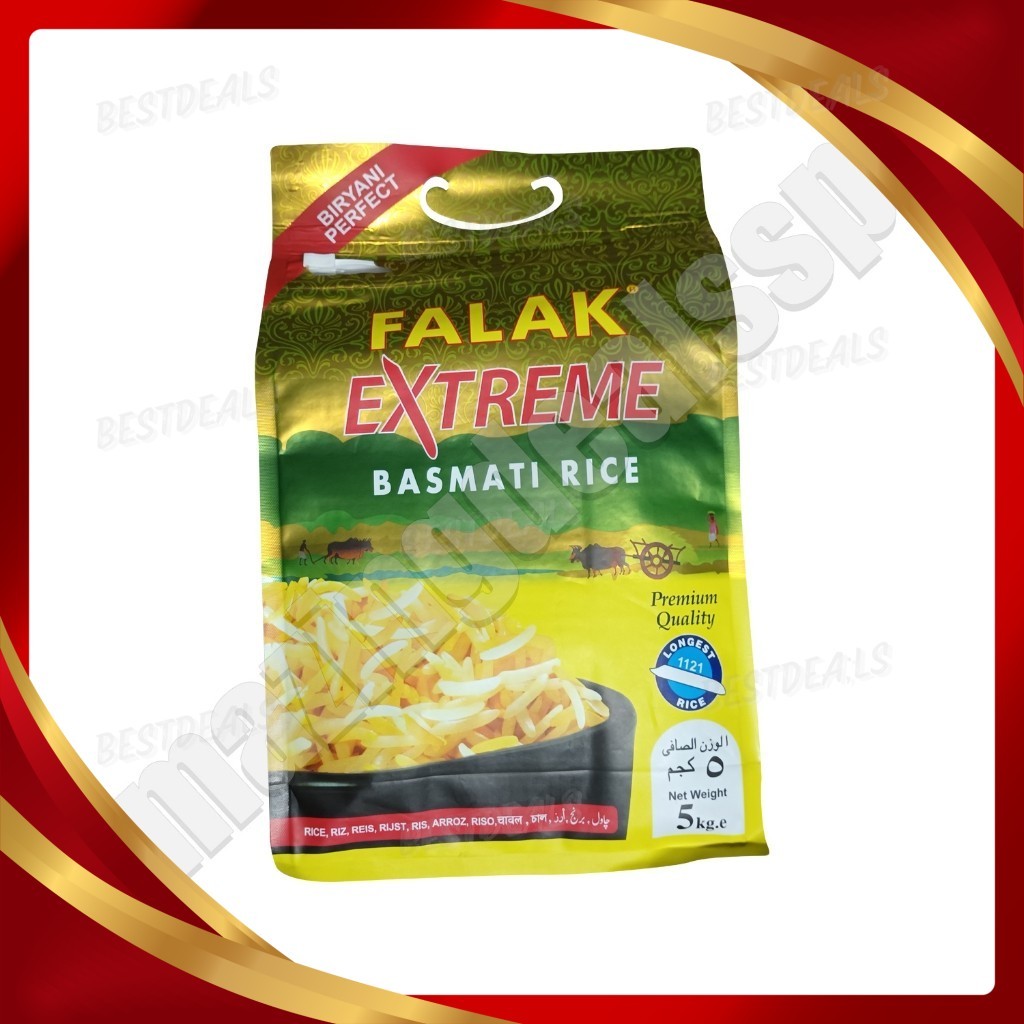 Falak Extreme Basmati Rice 5kg Product of Pakistan perfect for Biryani ...