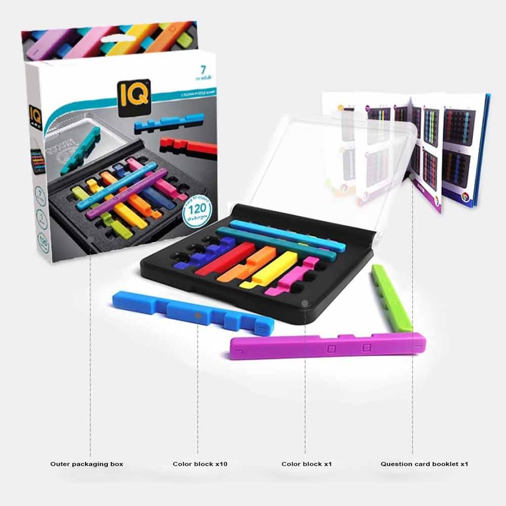 Smart Board Games IQ Stixx Puzzle Game with 120 Challenges Ages 6 ...