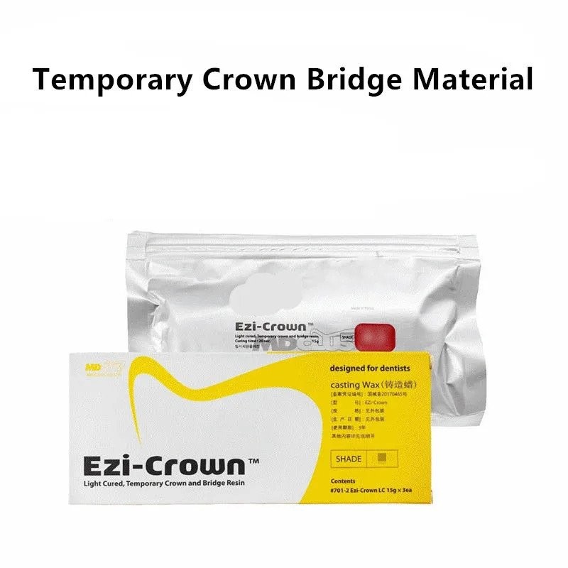 Ezi-Crown Dental Temporary Crown Bridge Material Light Cure Composite ...
