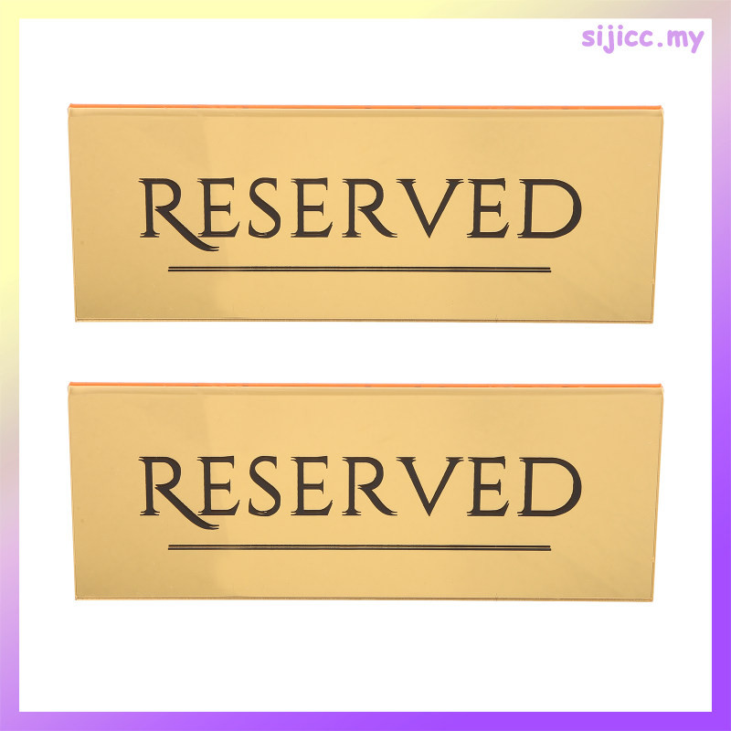 Reserved Seat Card Stand Sign Post Wedding Signs for Chairs Table ...
