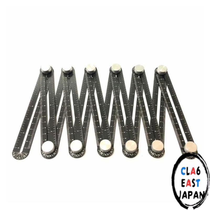 Adjustable Ruler, Folding Ruler, 12-Sided Protractor, Multi-Angle ...