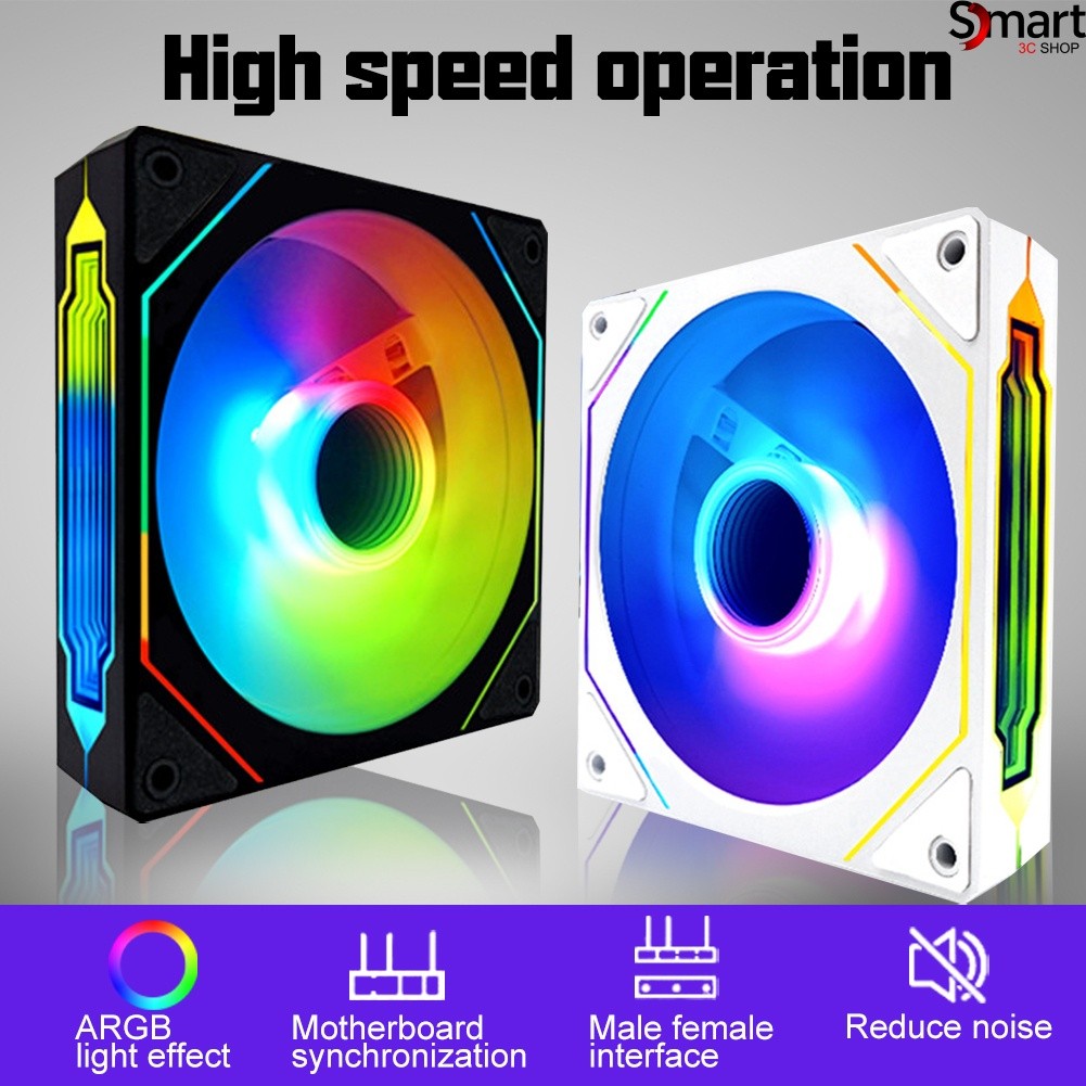 Low Noise Prism GEN4 Pro RGB CPU Fan 4PIN 120mm Infinite Mirror ...