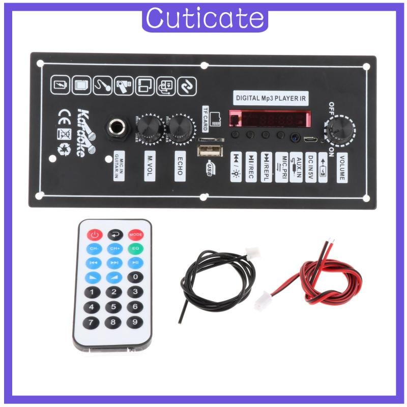 [CUTICATE] MP3 Player Board TF FM Radio USB Display Control Heavy Bass ...