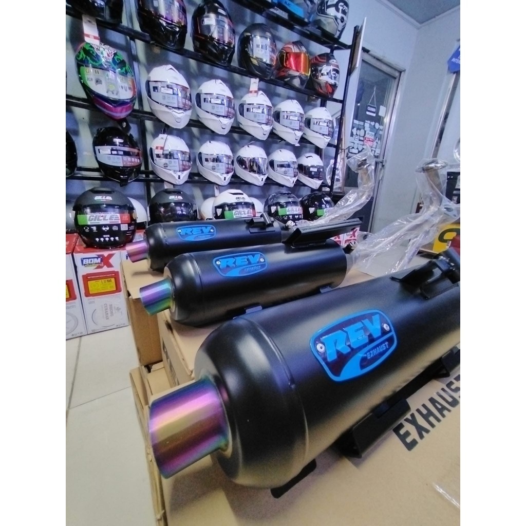 REV EXHAUST Power Pipe with Sound Adjuster | Shopee Philippines