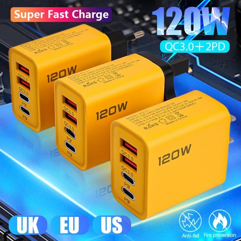 120W PD fast charging set, fastest charging QC 3.0 Quick charging 2PD ...