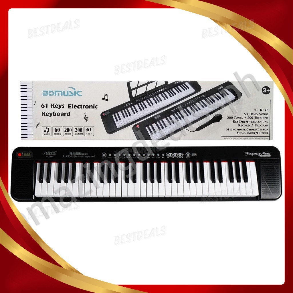 BD-668 BDMUSIC 61 Keys Electronic Keyboard/Piano | Shopee Philippines