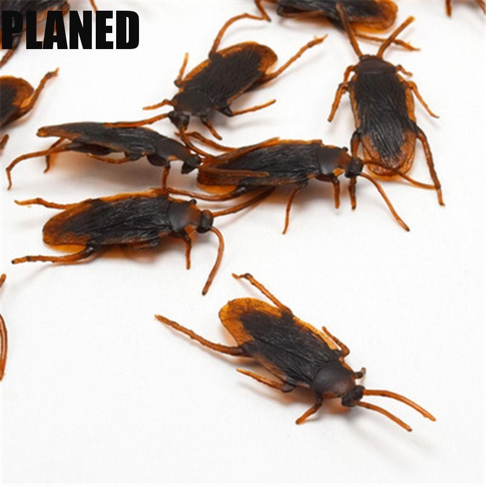 PLANED 50pcs Simulation Cockroach Toys, Lifelike Trick Fake Cockroach ...
