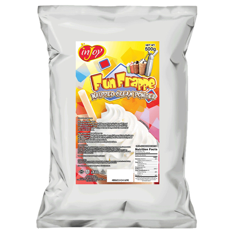 Fun Frappe Whhipped Cream Powder Mix 500g ( inJoy Brand ) | Shopee ...