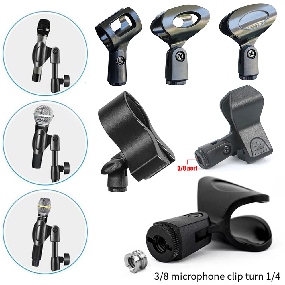 Live microphone stand accessories Mic Clip Microphone Adjustable Clip ...