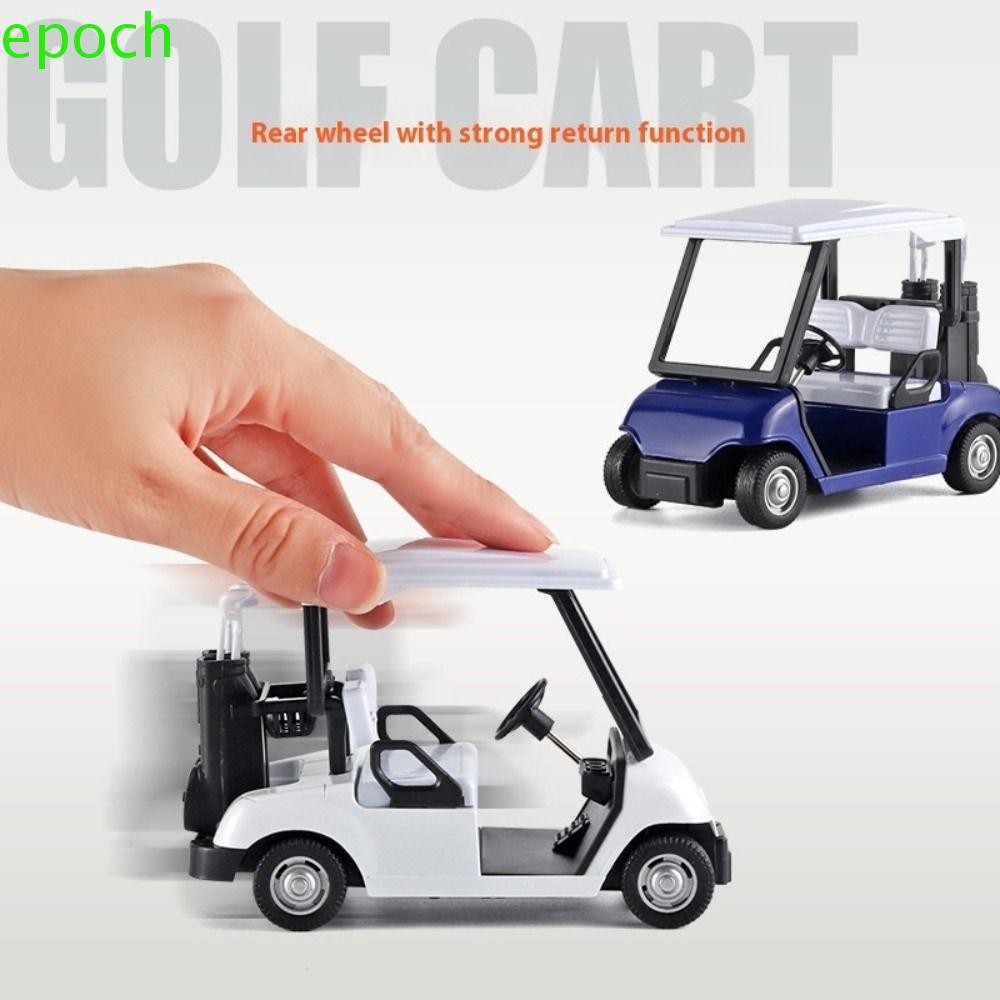 EPOCH Golf Cart Model, 1:20 Scale Pull-Back Miniature Golf Cart ...
