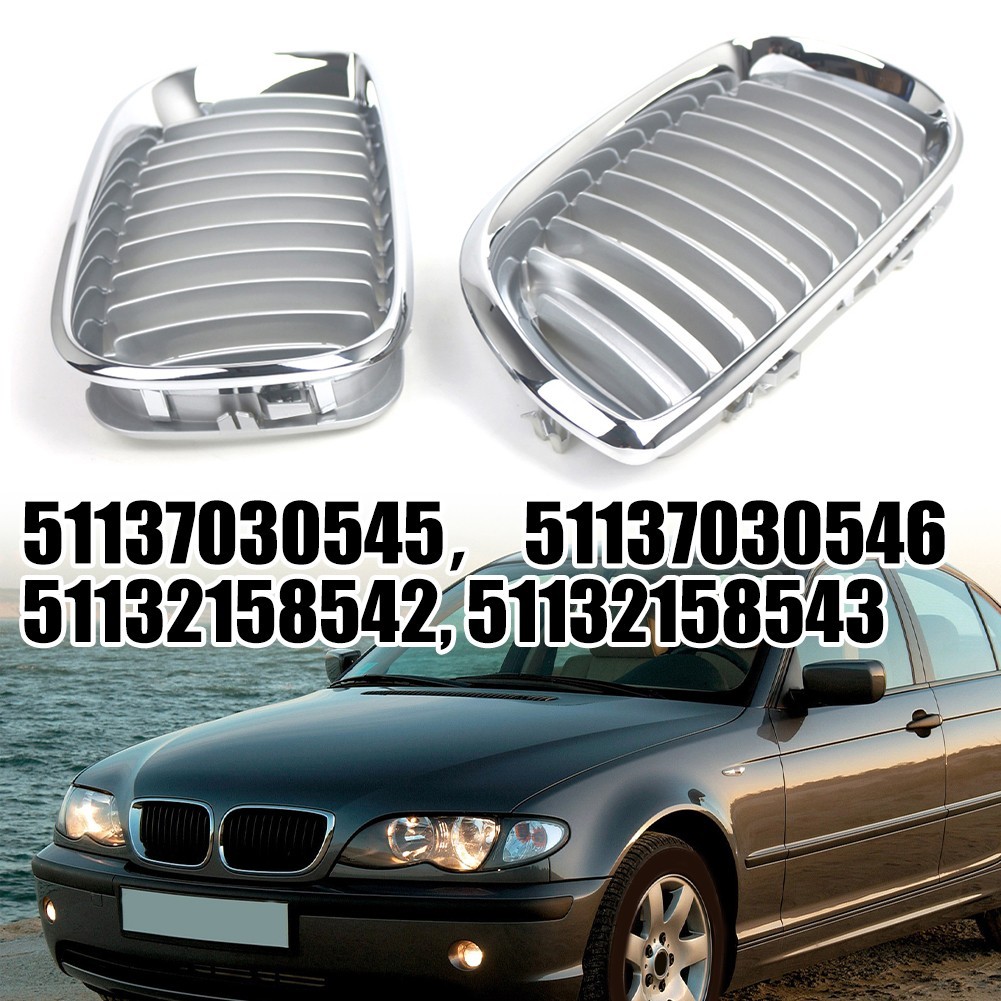 Bumper Grill Pair Made from High Durability Material for BMW E46 '02 ...