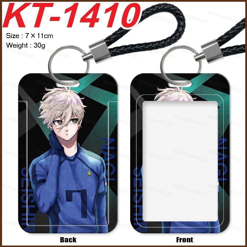 Kira BLUE LOCK Cartoon Anime KeyChain Card Holde student MetroCard meal ...
