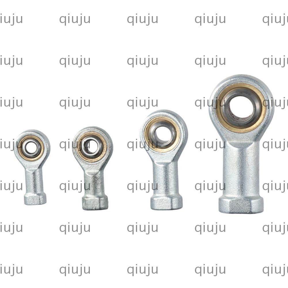 QIUJU 4pcs Female Rod End Bearing, Multiple Sizes Steel Self-Lubricating Joint Rod Ends, Wide ...