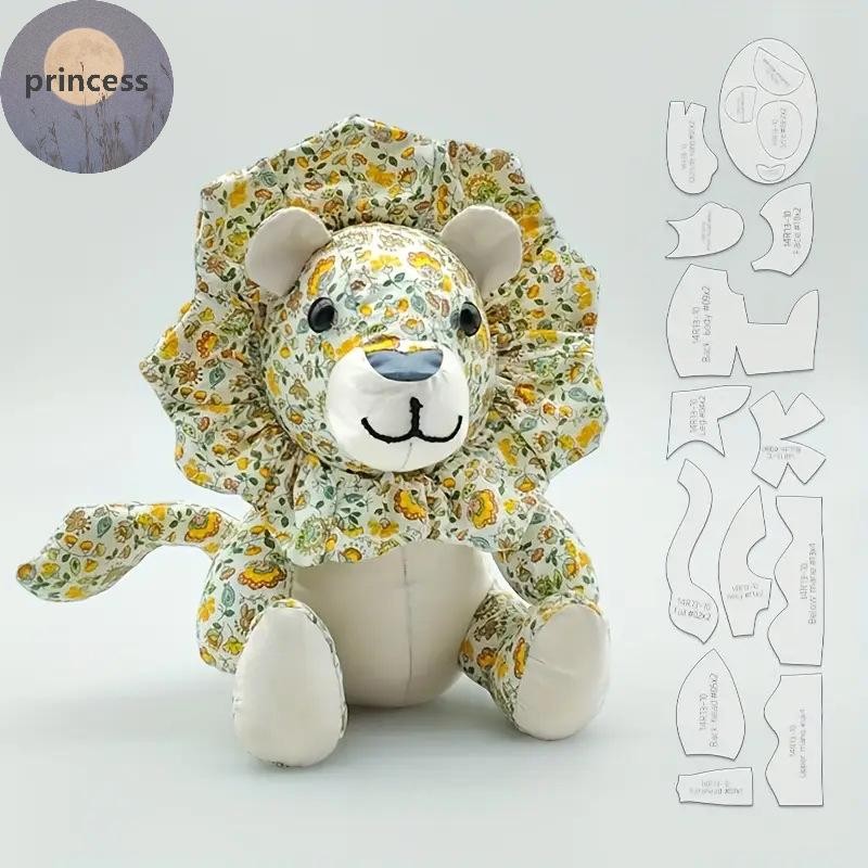 Princes 1 Set Lion DIY Template Ruler 13 Pieces Of Lionsewing ...
