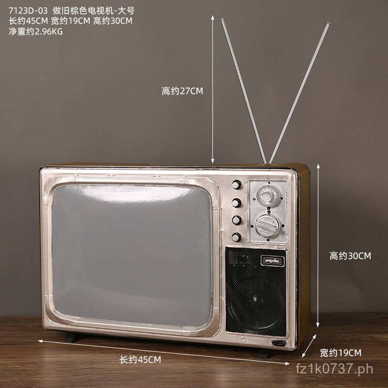 Decorative Model Figurine607080Vintage Retro Old-Fashioned TV Nostalgic ...