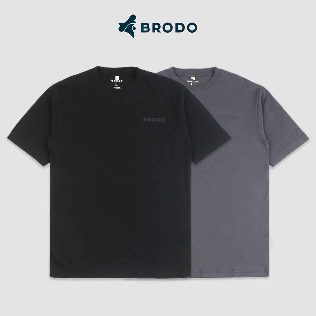 BRODO - Brodo 2 Pack Tee Black - Grey | Shopee Philippines
