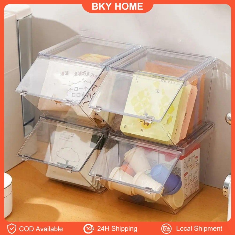 Tea Bag Storage Box Office Multifunctional Storage Box With Lid Acrylic ...