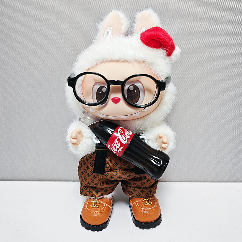 Labubu Clothes, Coca-Cola Series, Pants+Shoes+Glasses, Suitable for ...