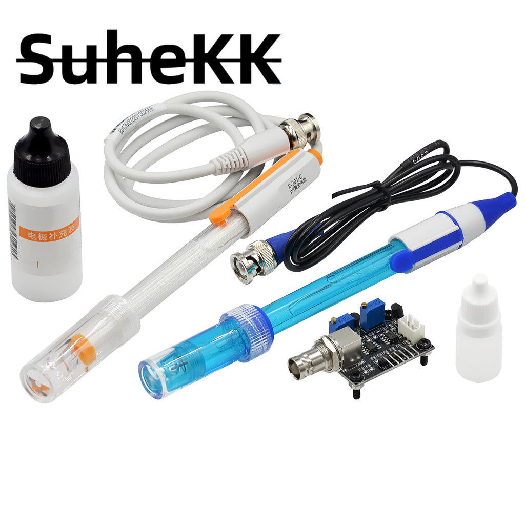 E-201-C PH Electrode Probe BNC Connector for Aquarium PH Controller Meter Universal pH electrode ...