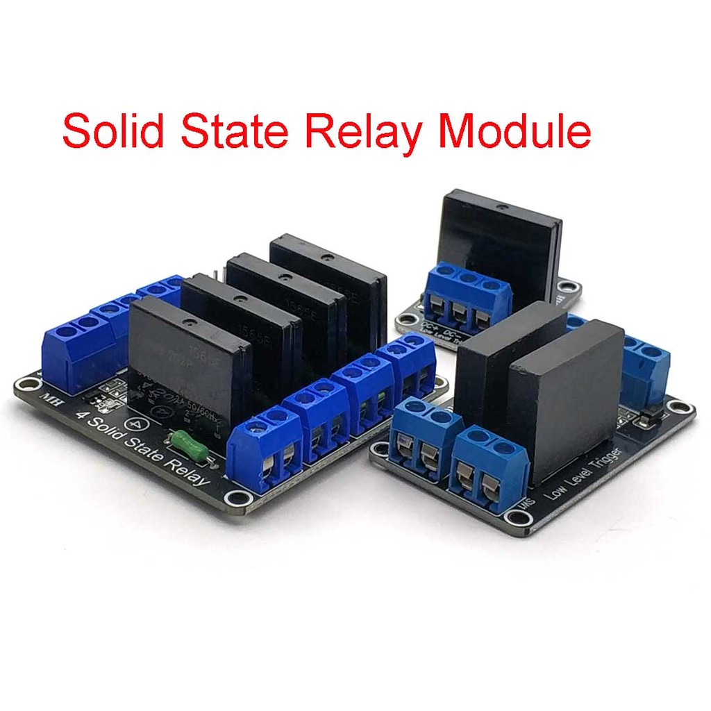 5V 12V 24V Relay 1 2 4 Channel SSR Low Level Solid State Relay Module 250V 2A for Arduino ...