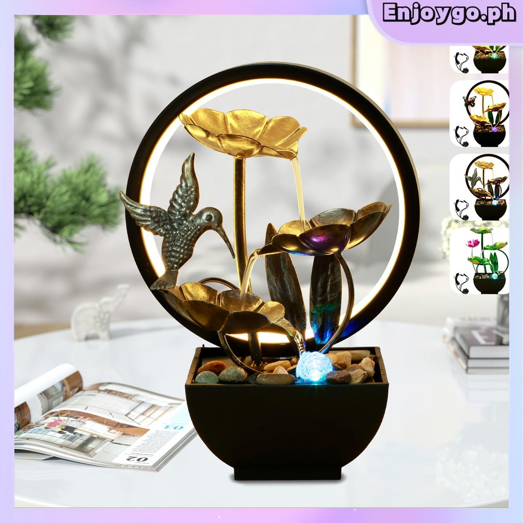 Tabletop Water Fountain USB Powered Tabletop Fountain with Natural ...