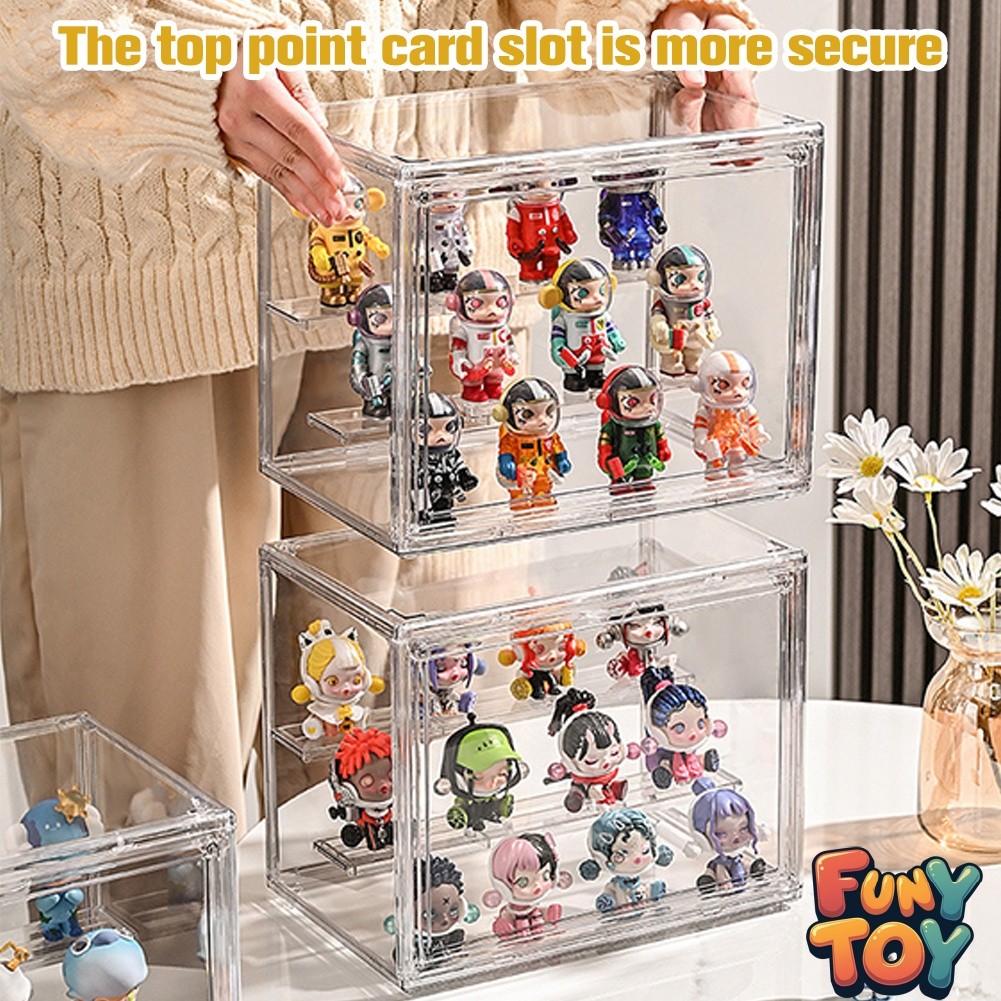 FT Acrylic Display Case Popmart Storage Organizer Transparent Boxes ...