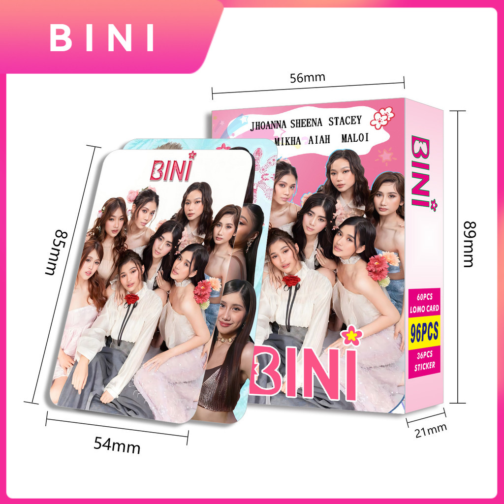 96Pcs Philippine Women's Team BINI Peripheral Mini Idol Support Photo ...