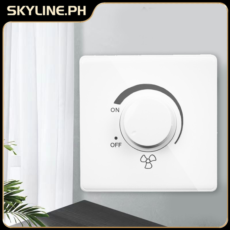 COD 220v 10A Ceiling Fan Speed Controller Fan Speed Regulator Switch ...