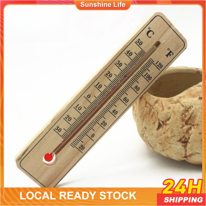 Wall Hang Thermometer Wooden Thermometer for Egg Incubator Outdoor ...
