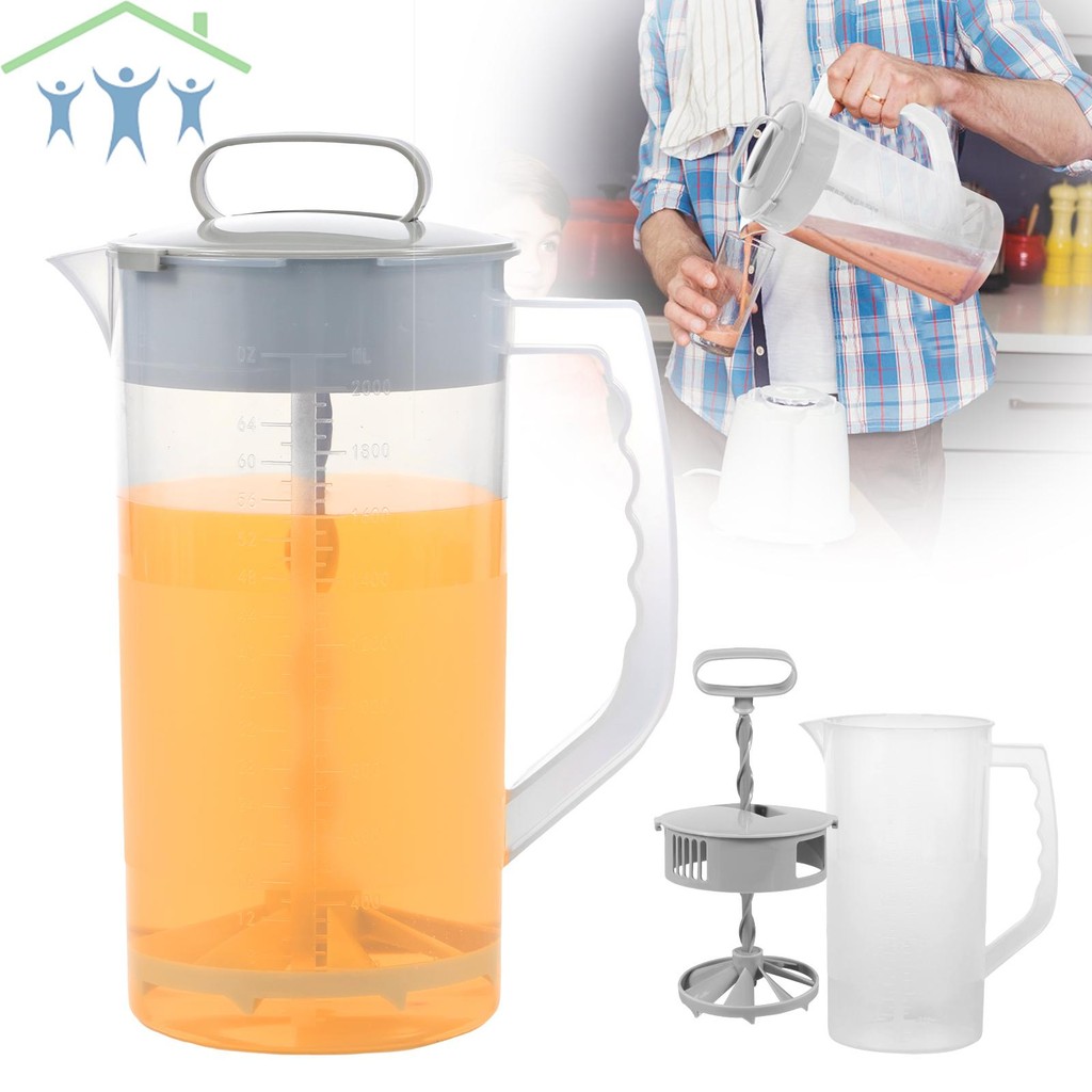 Mixing Pitcher for Drinks 2000ml Mixing Water Pitcher with Lid Wide ...