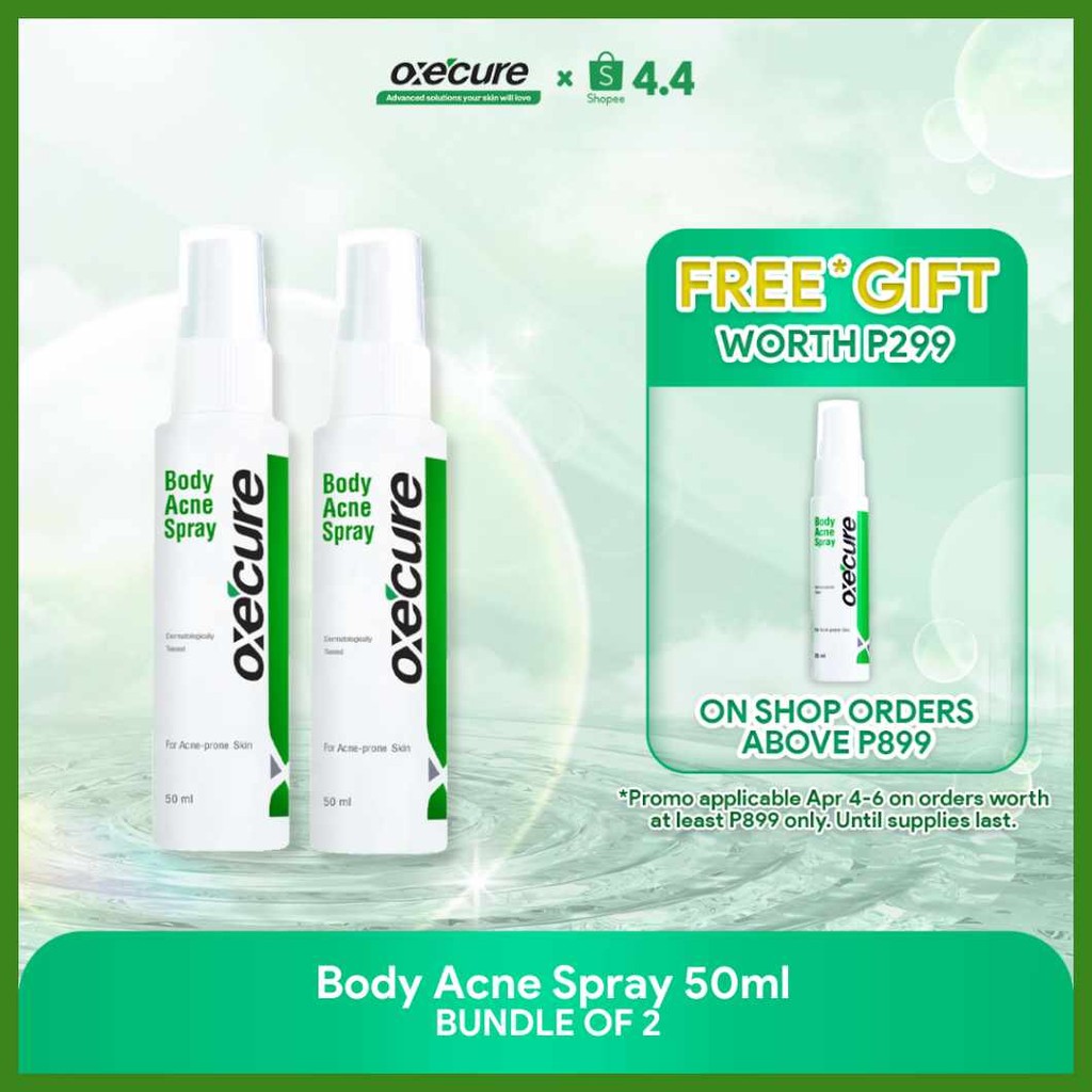 OXECURE*m}2%=x`Salicylic+i@a@A@T@x@T Acid Body Acne Spray 50ml, Bundle ...
