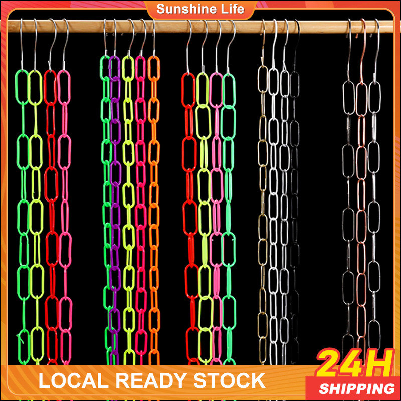 137CM Hanger Organizer Plastic&Metal Loop Chains | Shopee Philippines