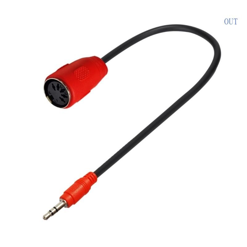 OUT Straight Head 5Pin DIN Cable DIN 5P Female to 3 5mm TRS Male Stereo ...